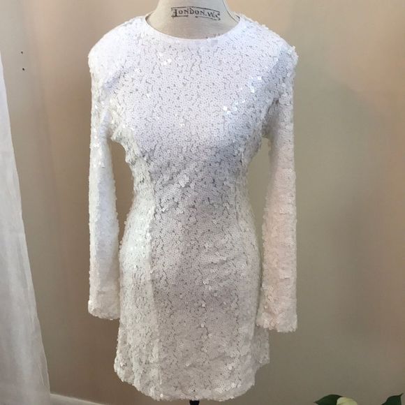 TCEC | Dresses | Tcec Boutique Newdress Large Whitesequin Sparkle ...